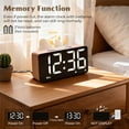 MPOW Alarm Clocks for Bedrooms, Digital Clock with Large Display, Desk ...