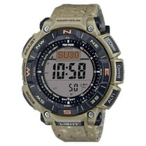 Casio Men's Pro Trek Triple-Sensor Solar Powered Bio-Based Strap Watch ...