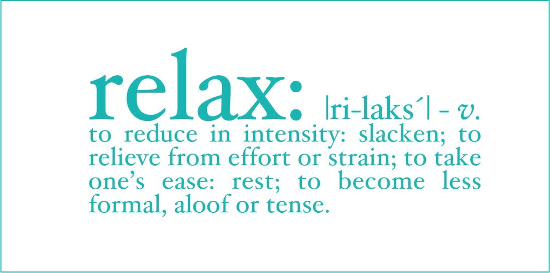 Relax Definition Vinyl Decal - Small - Turquoise - Walmart.com