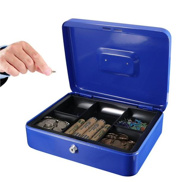 Cash Box Money Bank Deposit Steel Tin bills Lockable Deposit Steel Tin ...