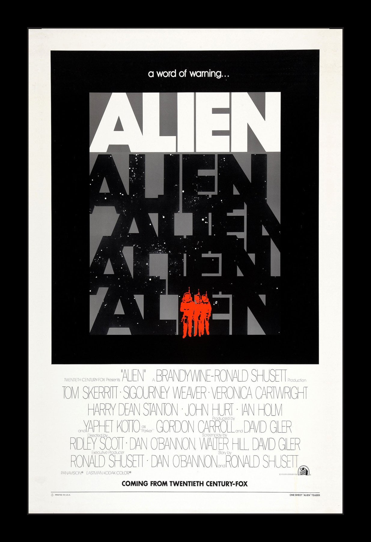 ALIEN - 11x17 Framed Movie Poster - Walmart.com