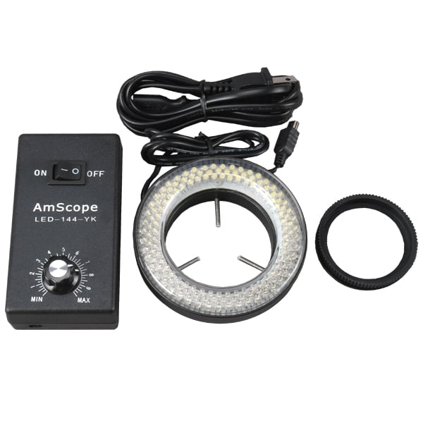 AmScope 144-LED Microscope Ring Light with Adapter New - Walmart.com