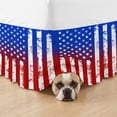 American Flag Bed Skirt Bed Skirts King Size 18 Inch Drop, Vintage ...
