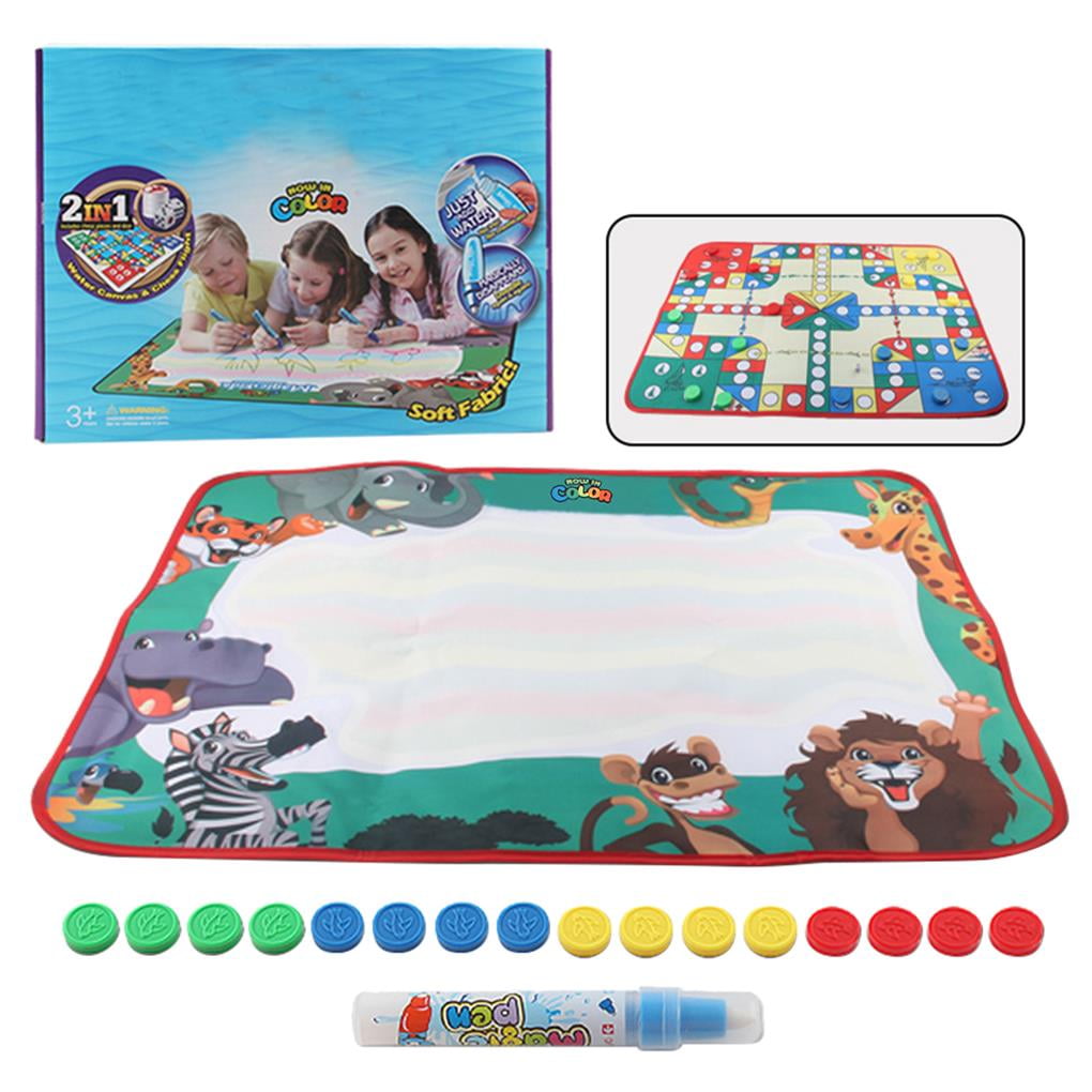 Youkk Kids Large Water Drawing Doodling Mat Children Reusable Coloring ...