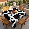 Abstract Dairy Cattle Cow Skin Texture Table Cloth 54x54in, Waterproof ...