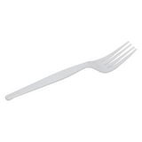 Dixie Plastic Forks, Heavyweight, Polystyrene White, 1000 ct (FH217 ...