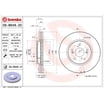 Brembo 09.N234.11 UV Coated vented Front Brake Rotor DODGE/JEEP OE ...