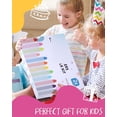 24-Color Dustless Chalk Set with Magnetic Drawing Board, Animal Monster ...