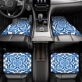 4-Piece Car Floor Mats Set, Ultramarine Crystal Velvet Automotive Front ...