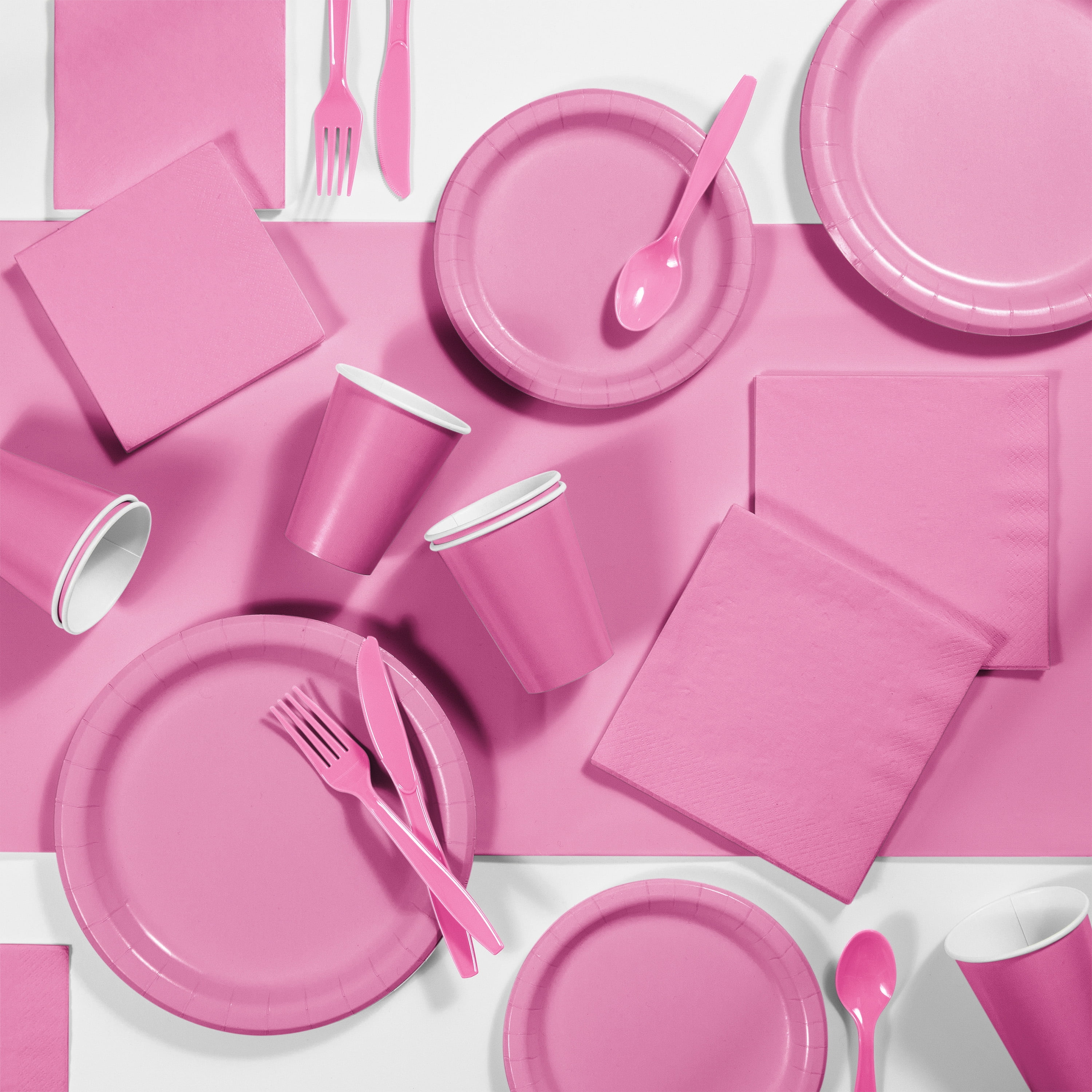 Candy Pink Party Supplies Kit for 24 Guests - Walmart.com