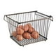 InterDesign York Lyra Kitchen Organizer Basket - Large Wire Pantry ...