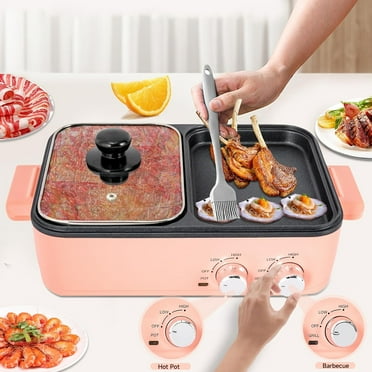 Miumaeov 4L/4.2QT Electric Hot Pot Multifunctional Portable Non-stick ...