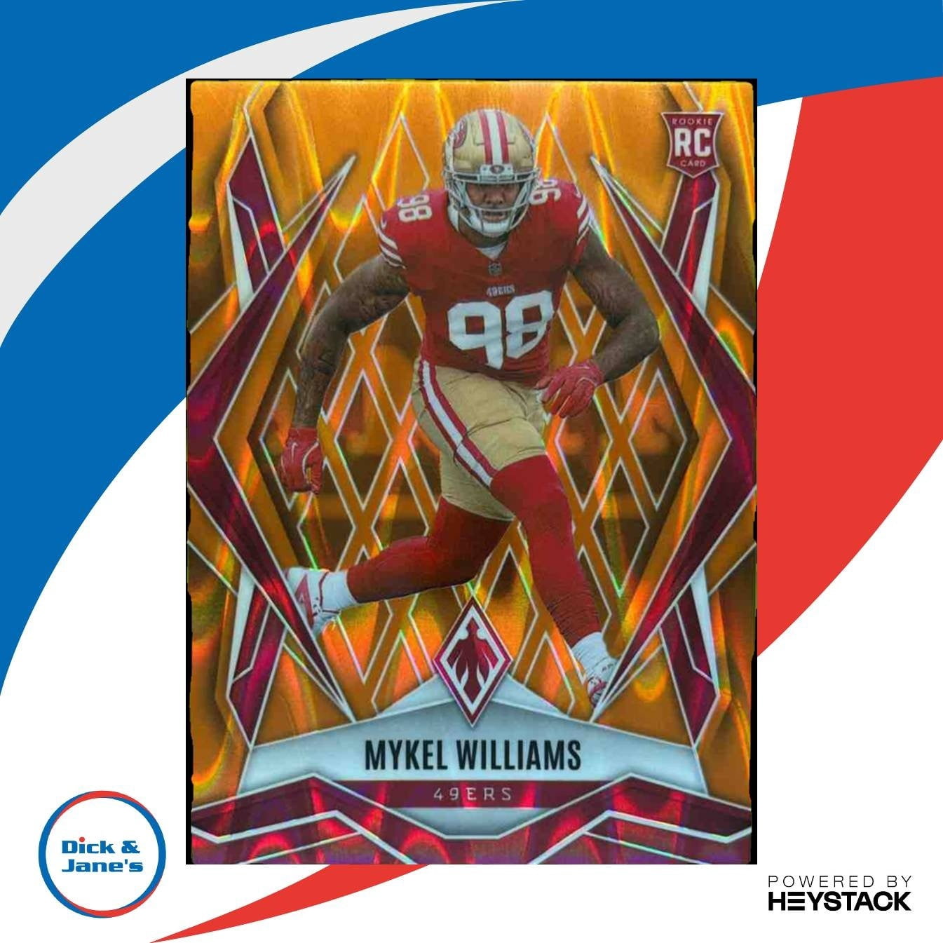 2025 Phoenix Mykel Williams Orange Seismic /20 #164 RC San Francisco ...