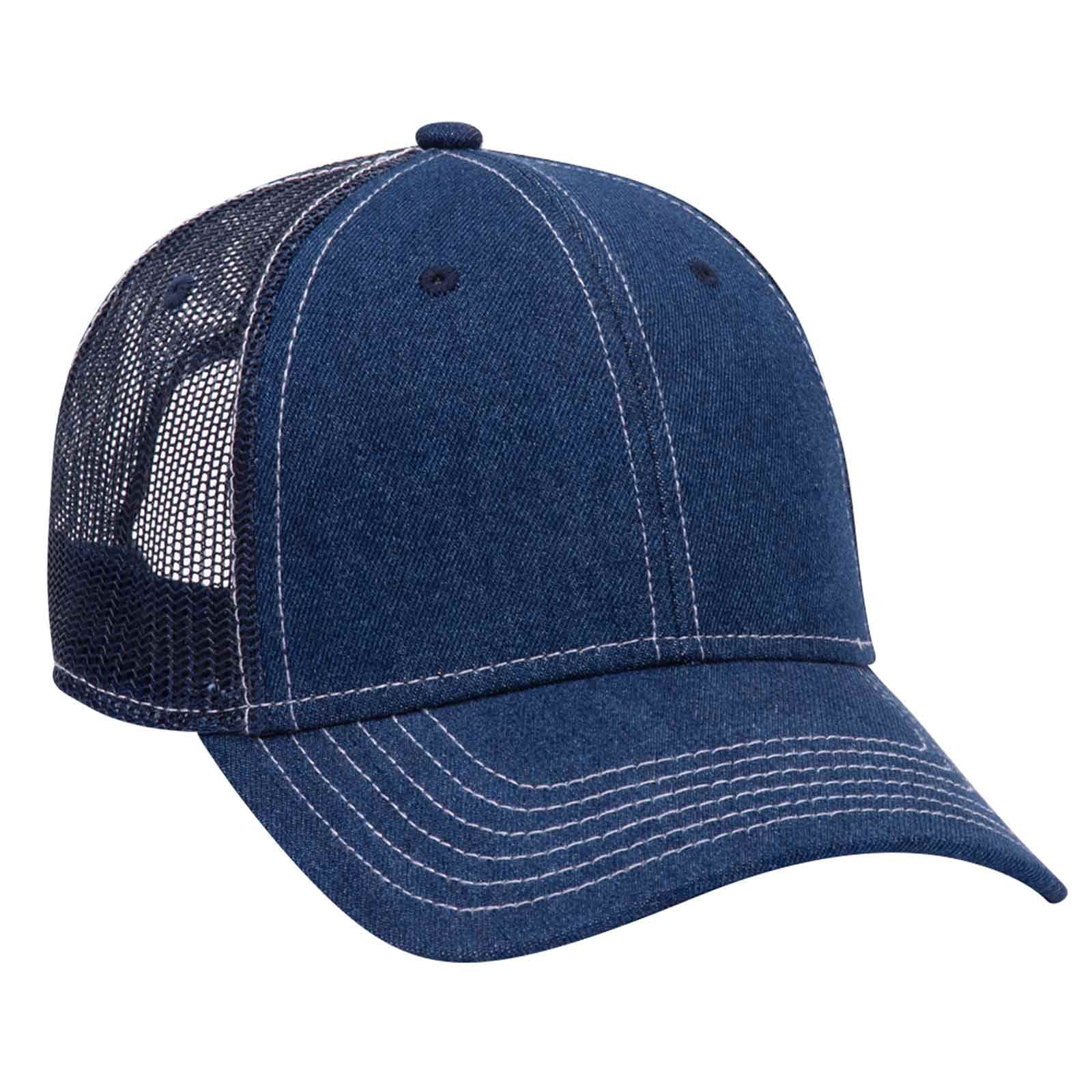 OTTO CAP 6 Panel Low Profile Mesh Back Trucker Hat - Walmart.com