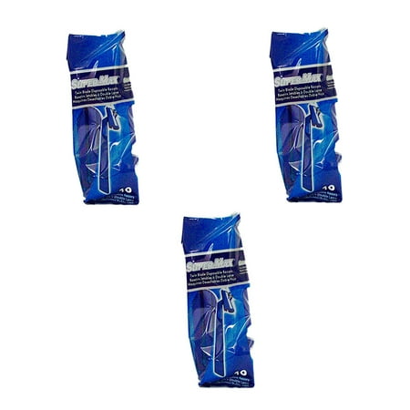 Kwik II Blue Razor Blades For Men 10 In 1 Pack (Pack of 3) By Super Max ...