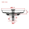 Mesh Sink Filter Anti-Clogging Shower Hair Catcher Round Drain Cover ...