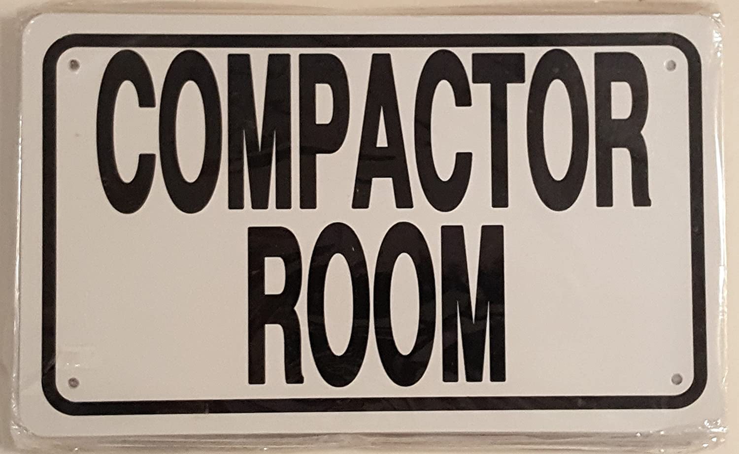 Compactor Room Sign (White 6x10 Aluminium Rust Free)(ref-2022-4 ...