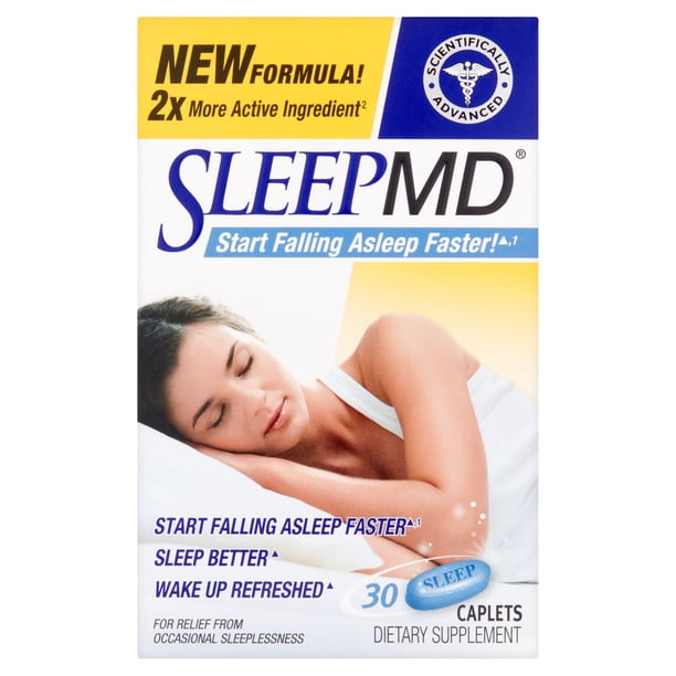 Sleep MD Nighttime Sleep Aid Dietary Supplement, 30 count tablets ...
