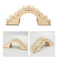 Wooden Ramp Bridge Toy Car Ramp Diy Graffiti Wooden Arch Bridge ...