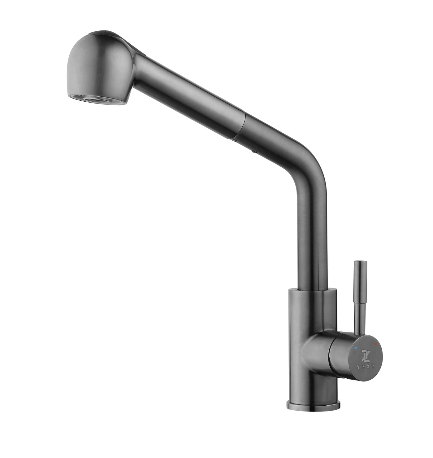 YZZY Pull Down Faucet with Sprayer Single Handle Kitchen Sink Faucet ...