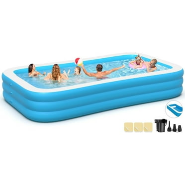 Large Inflatable Pool for Adults, 145" X 74" X 22" Oversized Thickened ...