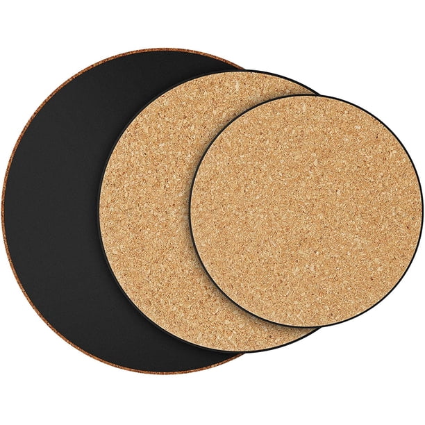 Cork Plant Mat Round Cork Plant Coasters DIY Cork Pad Plant Plate Pad ...