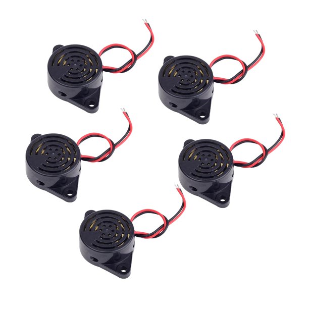 5 Pieces Active Piezo Buzzer, Buzzer, Alarm Piezo DC3-24V Continuous ...
