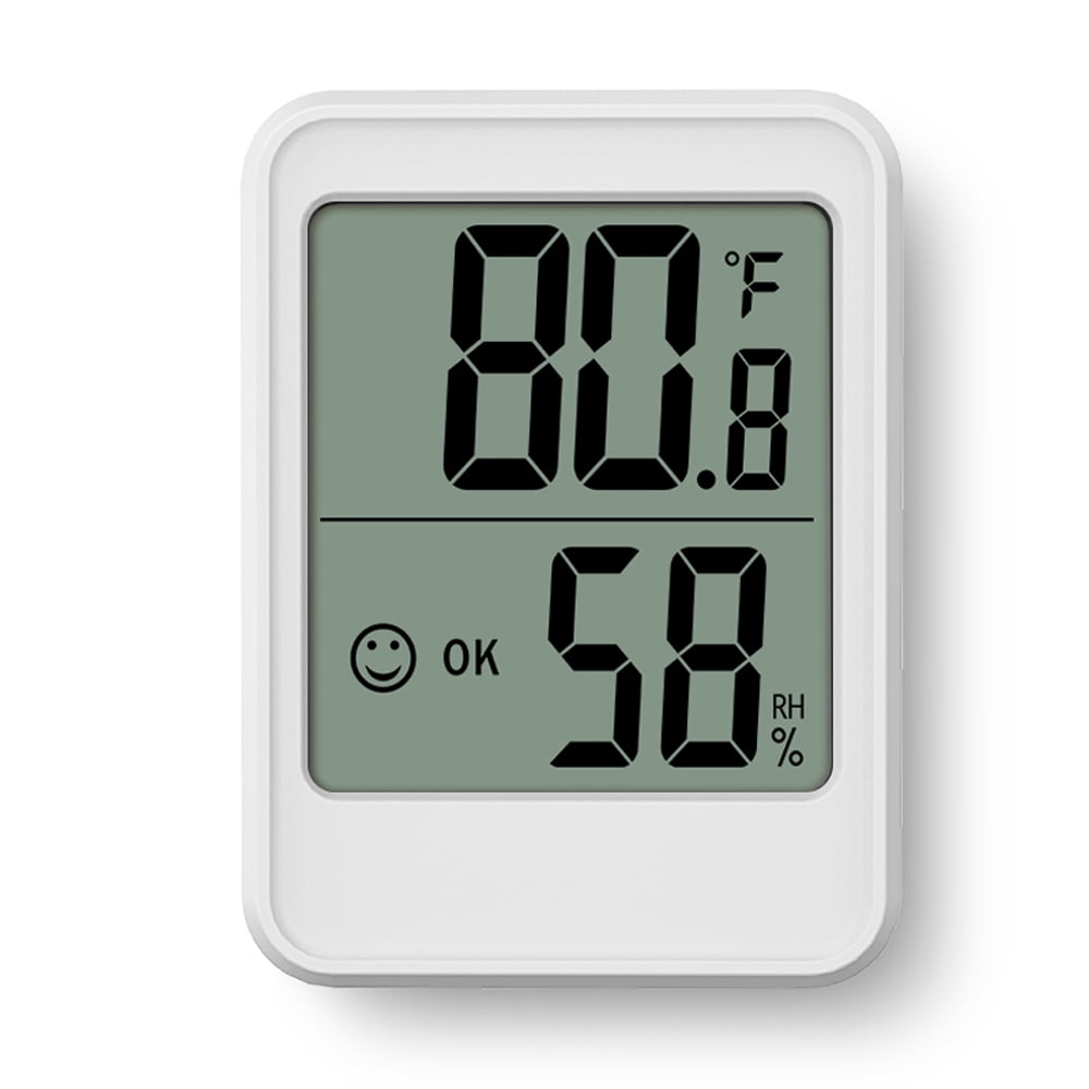 Mini LCD Digital Indoor Thermometer Hygrometer With Time Display ...