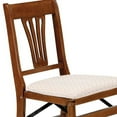 Stakmore Urn Back Adult Folding Chair Fruitwood Frame & Blush Fabric ...