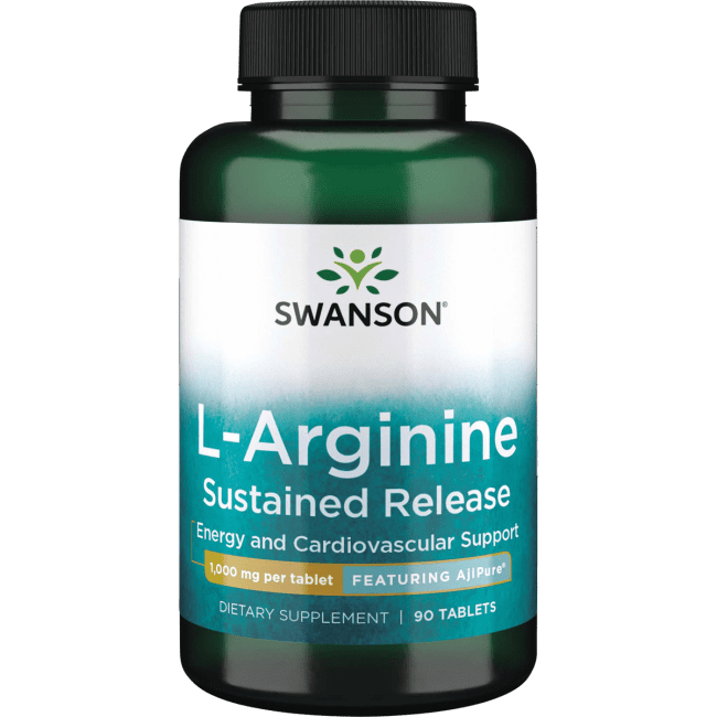 Swanson Ajipure L-arginine Sustained-Release Tablet 1,000 mg 90 Tablets ...