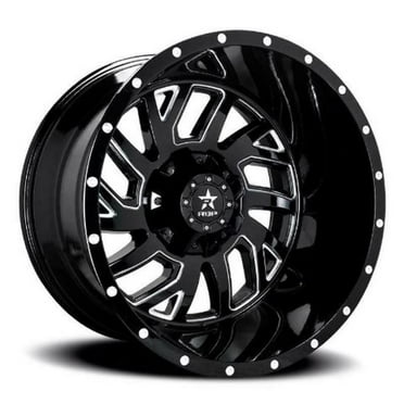 22" Black With CNC Accents 71R Avenger Wheel by RBP (Rolling Big Power ...