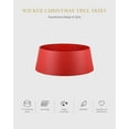 Tree Nest Large Christmas Tree Skirt for Artificial and Real Trees, Red ...