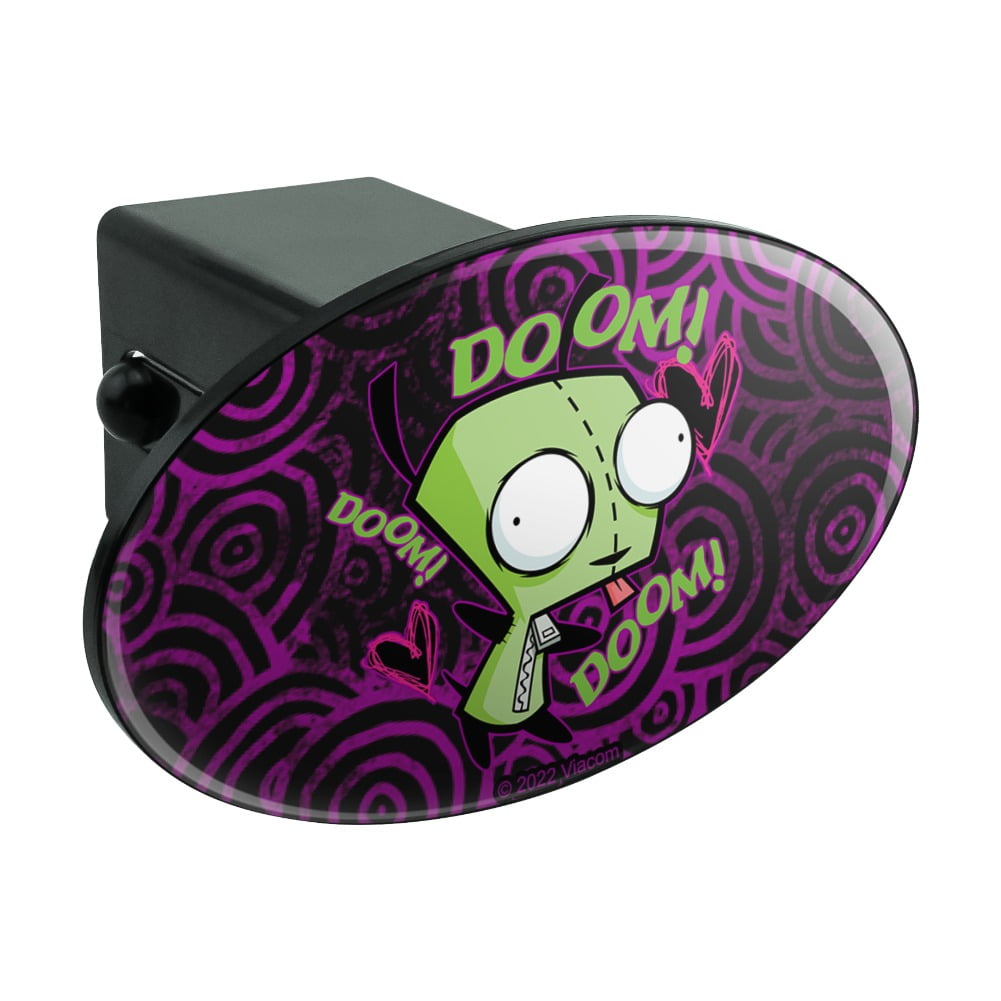 Invader Zim Gir Doom Dance Oval Tow Trailer Hitch Cover Plug Insert ...