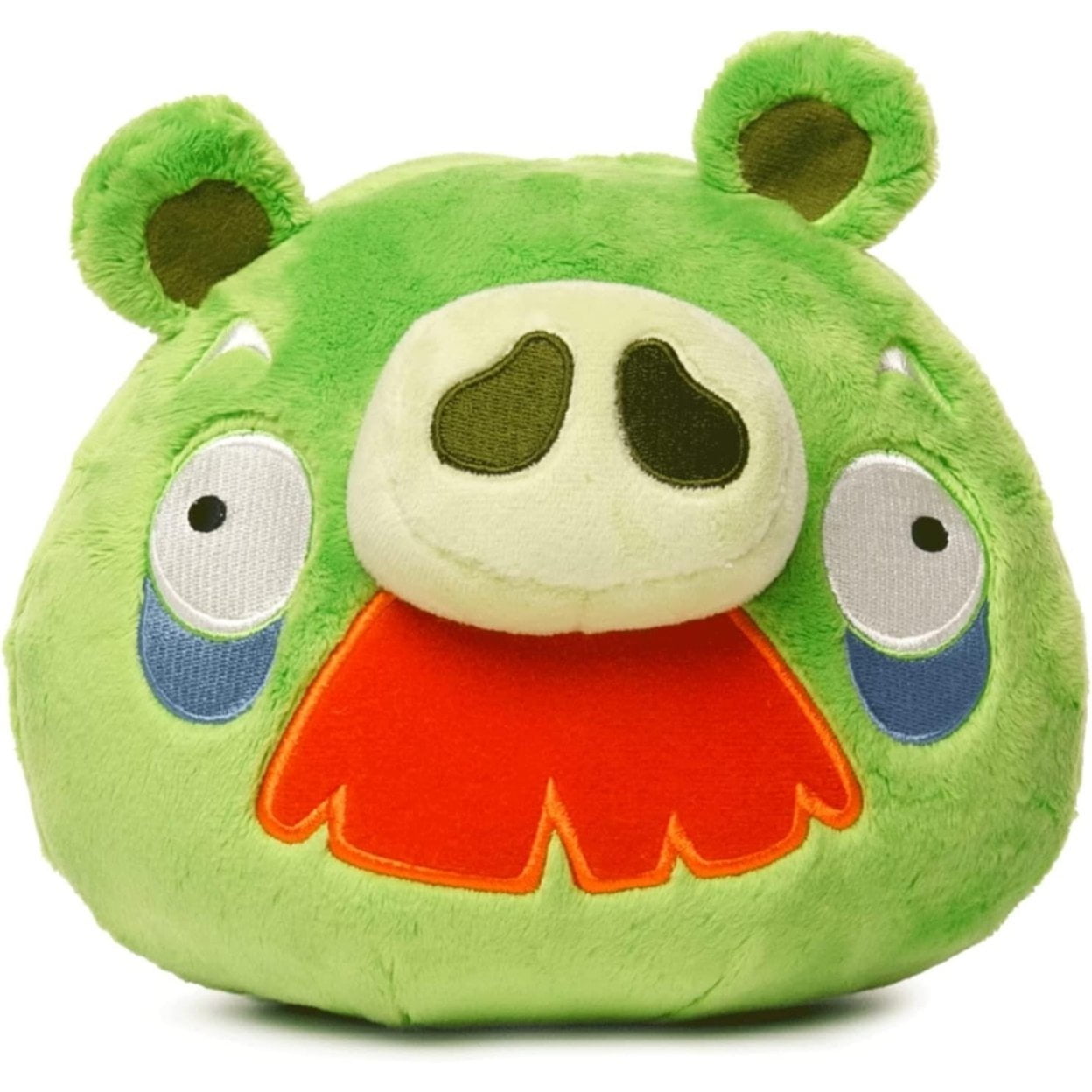 Angry Birds Green Moustache Foreman Pig Plush Bad Piggies 7" Pillow ...
