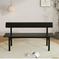 BALANBO 63" Mid-Century Modern Solid Wood Bench 3-Person Wood Dining ...