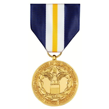 Honorable Discharge Commemorative Medal - Yellow, Blue, White, Red ...