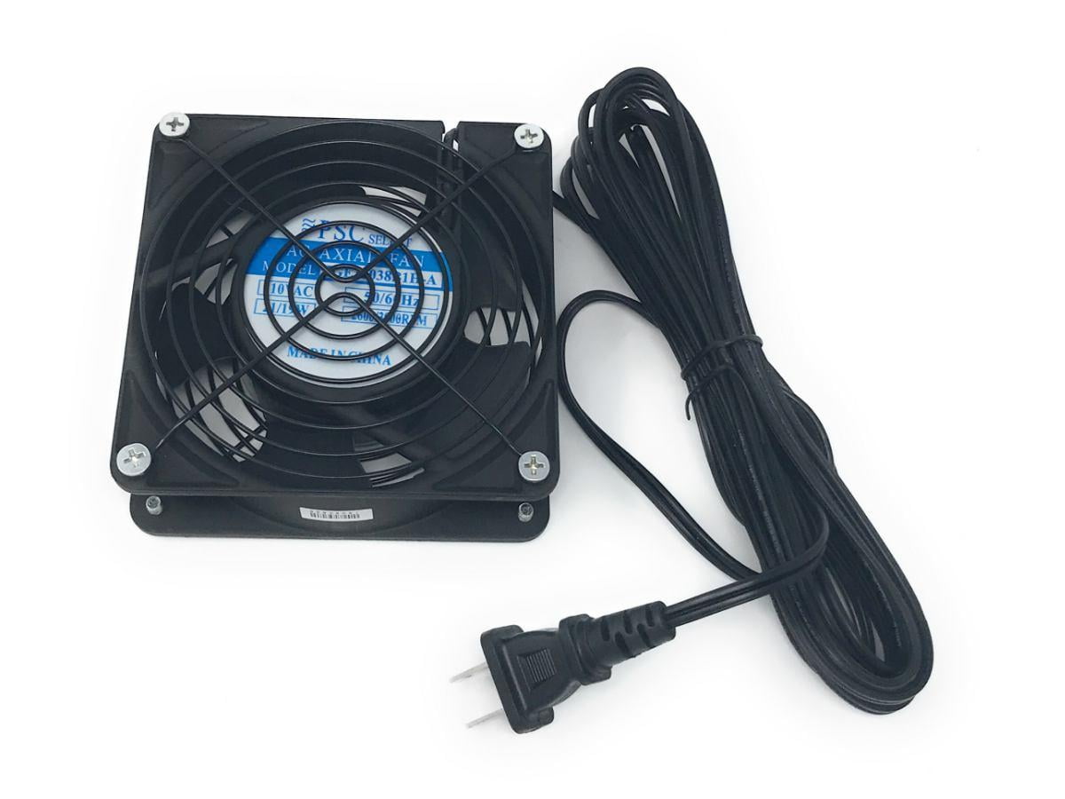 110V AC High Speed Muffin Fan With Cooling Axial With 15 Foot Line Cord ...