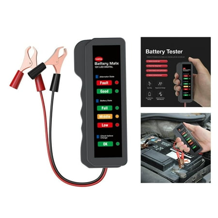 Auto 12V Battery Load Tester Motorcycle Alternator Tester 12v ...