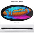 Football Drip Game Day Soft Non-Slip Area Rugs Round Coral Velvet Floor ...