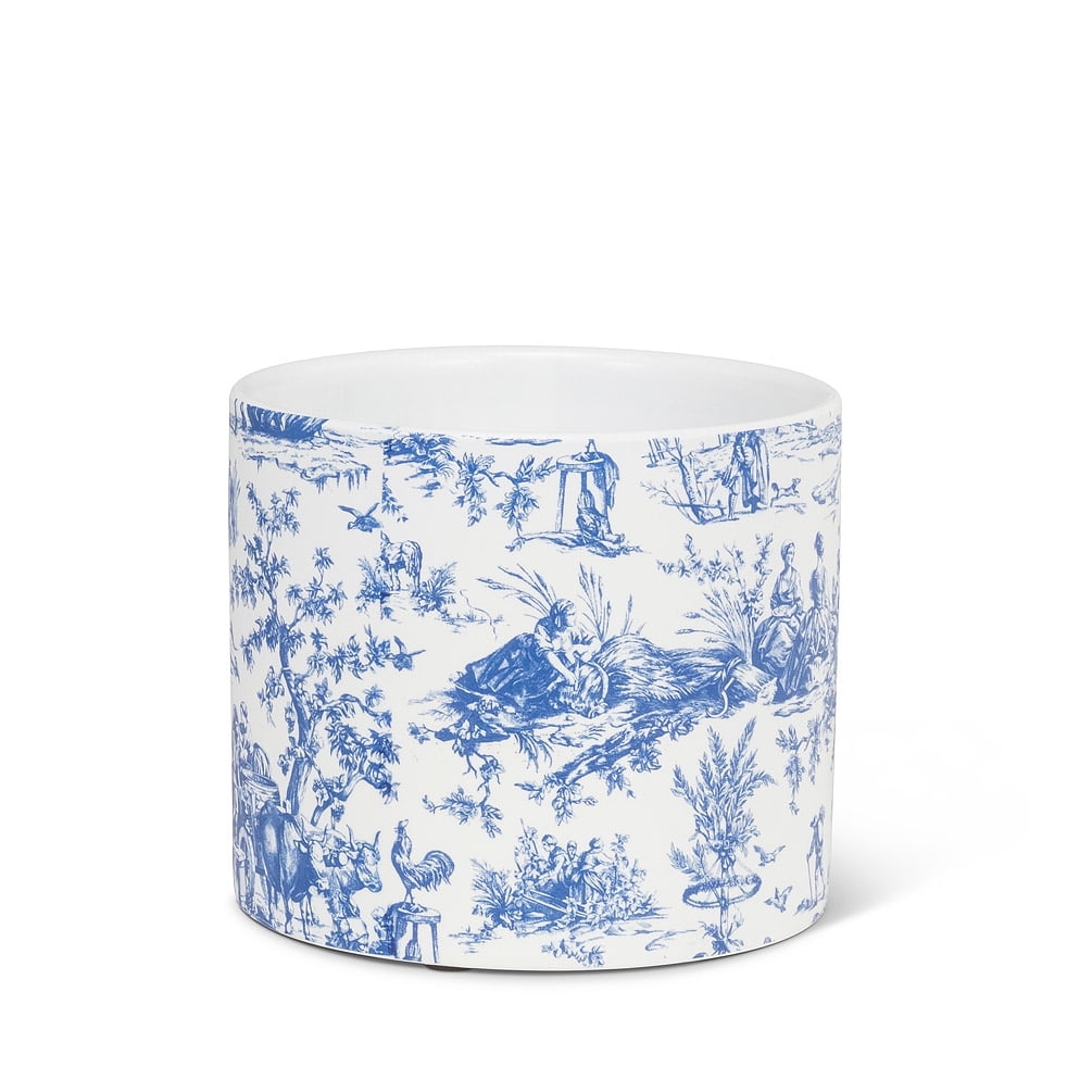 Set of 2 Toile Farm Scene Small Planter - Walmart.com