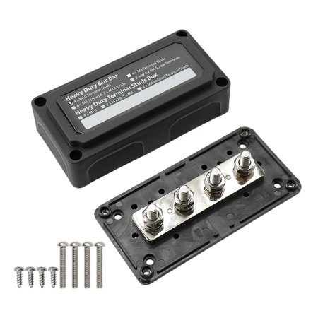 Dc 48v 300a 4 Terminal M10 Studs Busbar Power Distribution Block Heavy | Walmart Canada