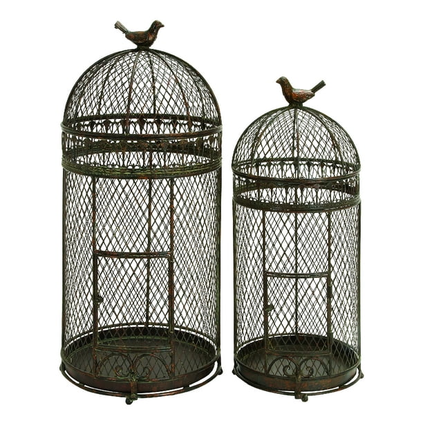Metal Bird Cage Set Of 2 For Those Who Have Passion For Birds Keeping ...