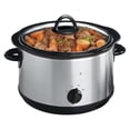4.5qt Slow Cooker-Ceramic Stoneware, 3 Settings, Stay-Cool Handles ...