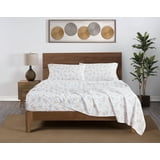 Mainstays Brushed Microfiber King Bed Sheet Set Floral - Walmart.com