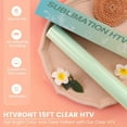 "HTVRONT 12"" X 15FT Craft Iron Matte Clear Sublimation HTV Vinyl for ...
