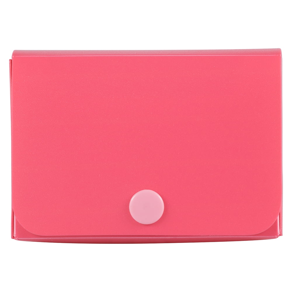 JAM® Plastic Snap Card Cases, 2 1/2 x 3 3/4 x 1, Pink, Sold ...
