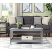 Convenience Concepts Mission Coffee Table with Shelves, Easy Assembly ...