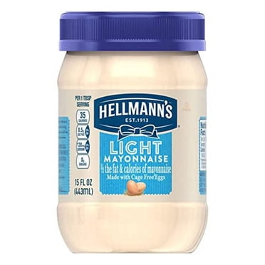Hellmann's Mayonnaise, Cholesterol Free, 30 fl oz Jar - Walmart.com