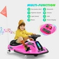 Pink Electric 24V Kids Ride On Drift Car 360 Degree Rotating Go Kart ...