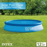 Intex 12-Foot Solar Pool Cover for Easy Set and Metal Frame Round Pools ...